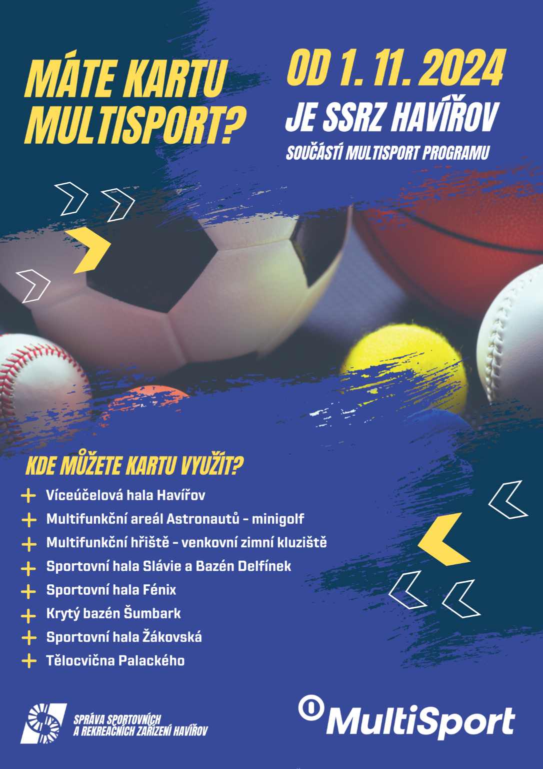 Máte kartu MultiSport? | Správa sportovních a rekreačních zařízení Havířov